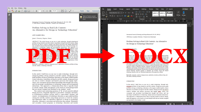 √ Cara Aman Convert File PDF ke Word (.docx) | Sangu Ilmu