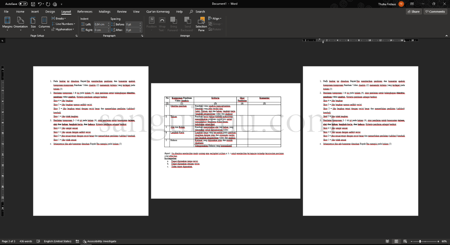 √ Cara Landscape 1 Halaman di Word | Sangu Ilmu